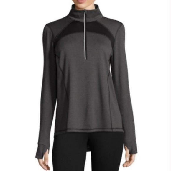 Xersion | Tops | Nwt Xersion Half Zipped Long Sleeve Sweater Stripes ...